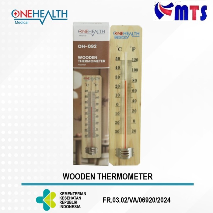 Jual COD - Thermometer Ruang Kayu ONEHEALTH Alat Pengukur Suhu Ruangan ...