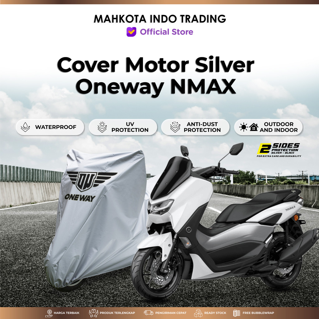 Jual Cover Sarung Motor Warna Silver Nmax Aerox Lexi Merk ONEWAY ...