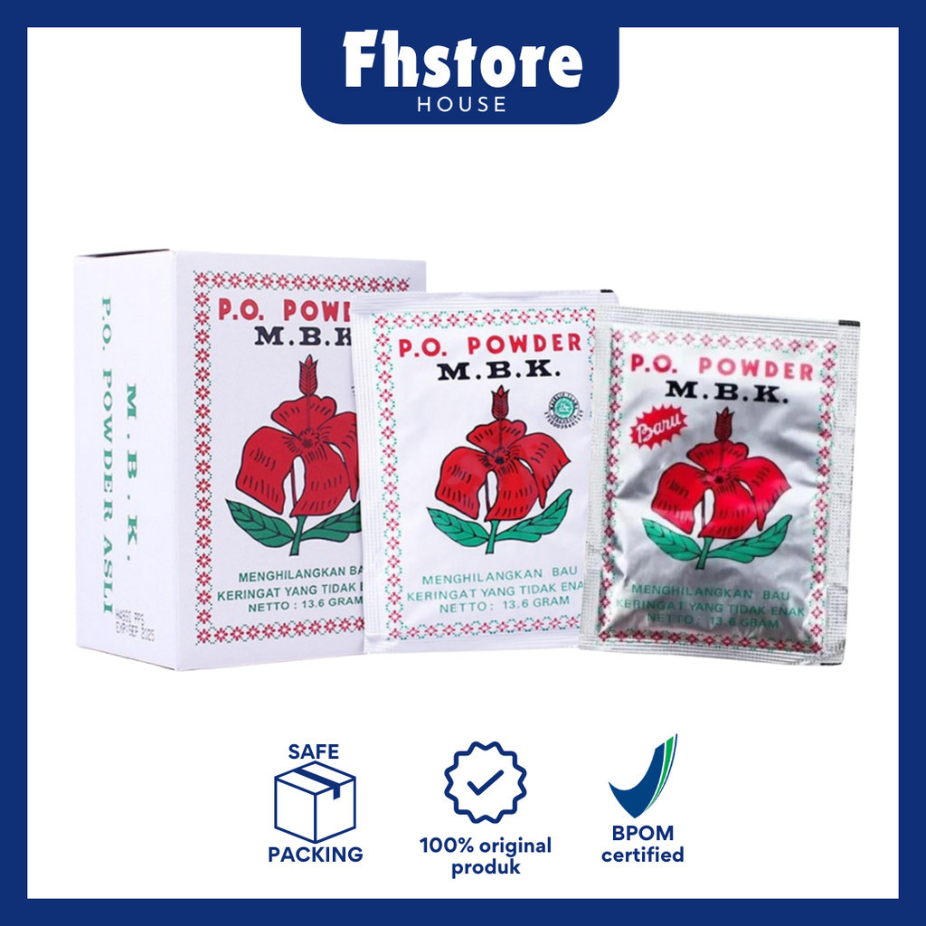 Jual [ FHSTORE ] MBK M.B.K Powder Sachetan Putih & Silver | Deodorant Powder Menghilangkan Bau ...