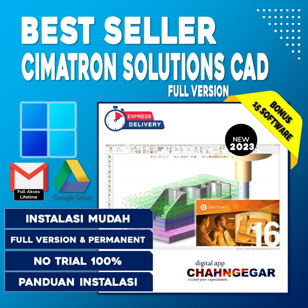Jual Cimatron 2024 Full Version Lifetime Software Solusi CAD/CAM untuk ...