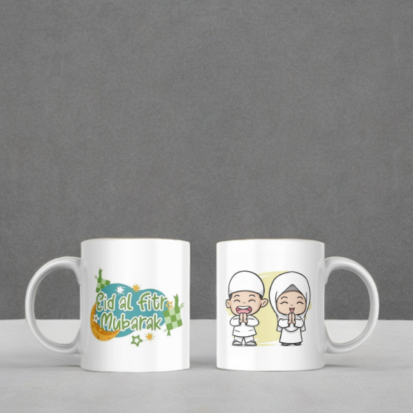 Jual TANPA PO 1 HARI JADI MUG CUSTOM IDUL FITRI / MUG CUSTOM LEBARAN ...