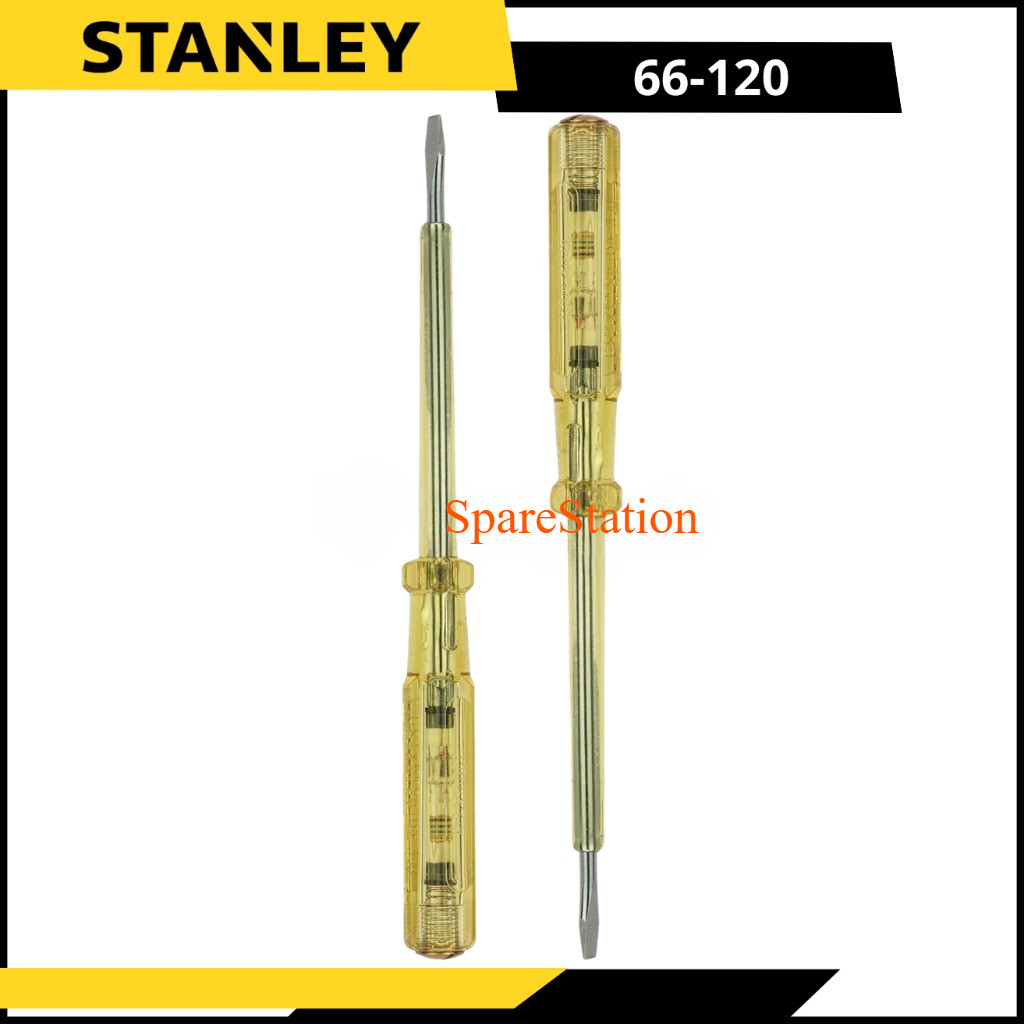 Jual Obeng Listrik Tespen STANLEY 66-120 Test pen 100-500V | Shopee ...