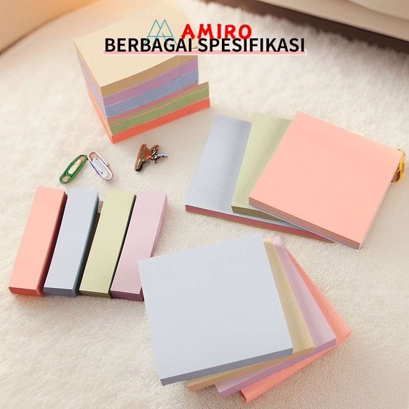 Jual (100 Lembar) Sticky Notes catatan 5 Warna Catatan Memo Aesthetic ...