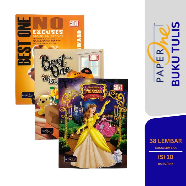 Jual Buku Tulis BEST ONE by PAPERONE 38 Lembar Ukuran Quaro Setara SIDU ...