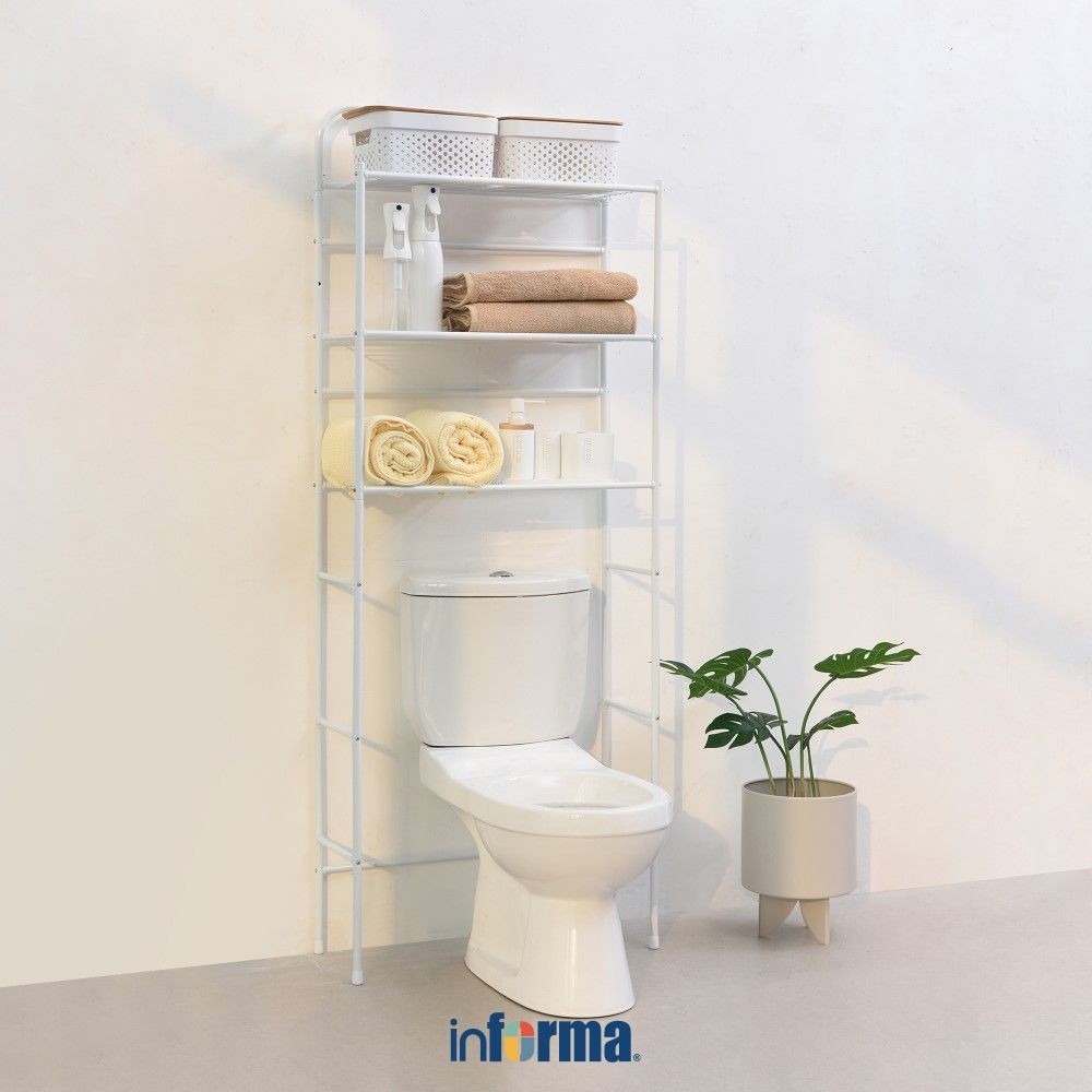 Jual Informa Rak Besi Toilet Serbaguna 3 Tingkat - Putih Organizer ...