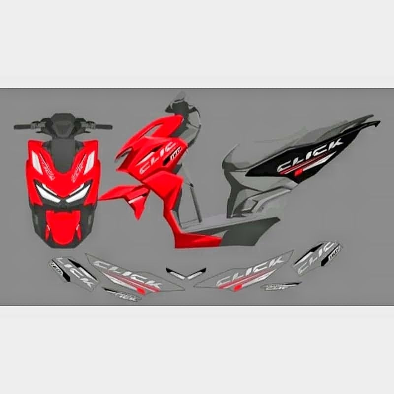 Jual STRIPING TRANSPARAN CLICK VARIO 160 CLICK VERSION KONSEP 2 WARNA ...