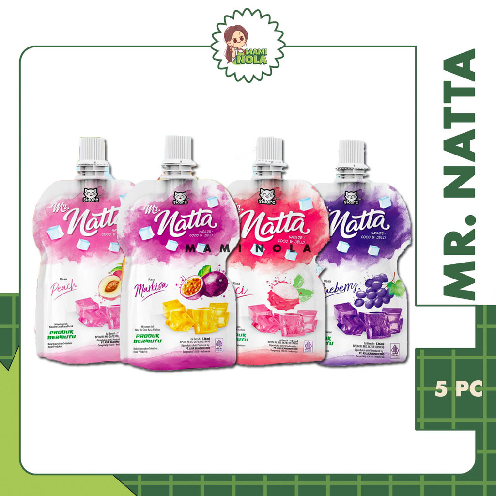 Jual Sidore Mr. Natta Nata de Coco & Jelly - Netto 126 ml x 5pc ...