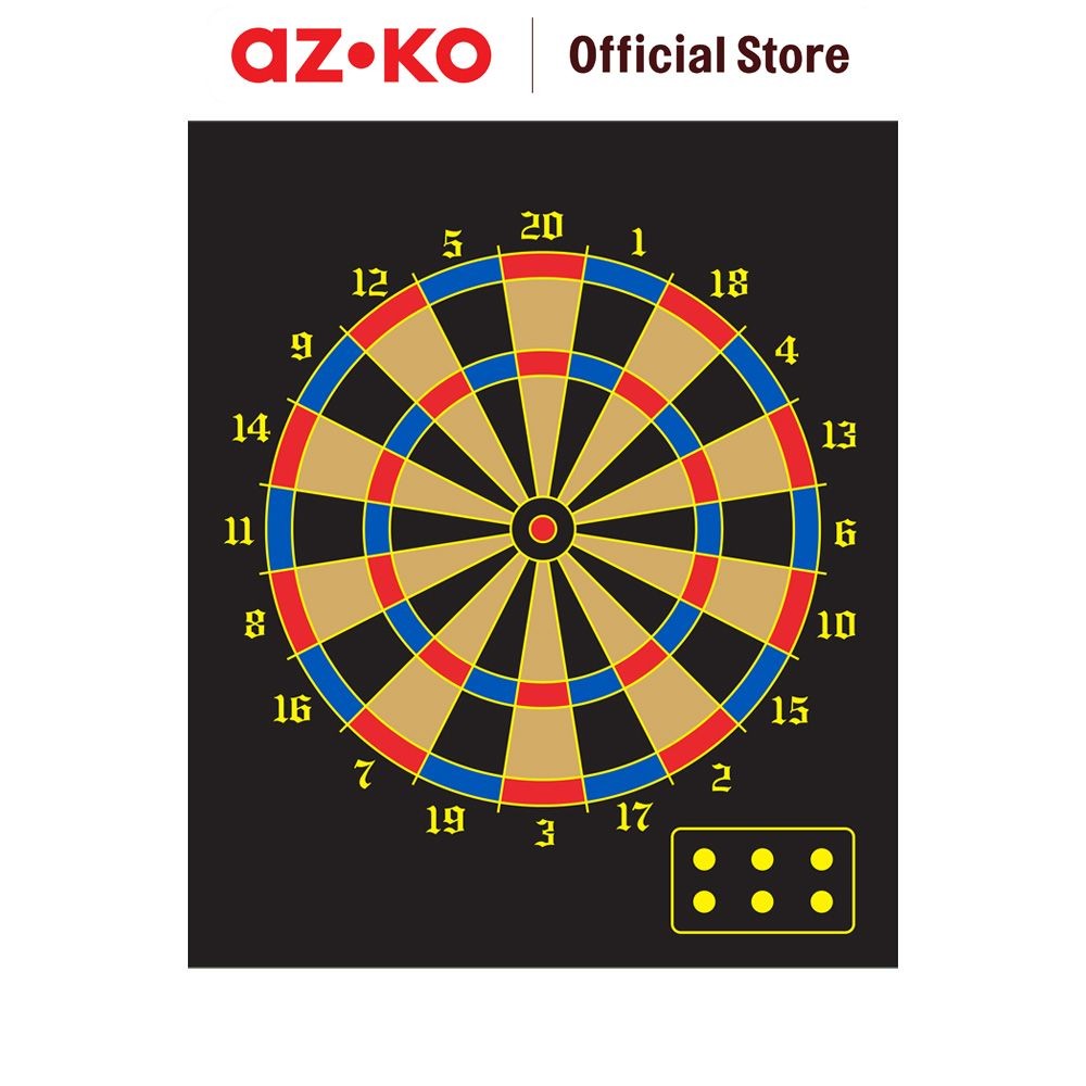 Jual AZKO Berwyn Dartboard Double Side Magnetic Papan Dart Game Panahan ...