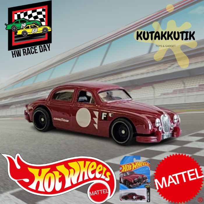 Jual Hotwheels Mobil Balap Klasik Jaguar MK1 Merah Goodyear Lot C 2025 ...
