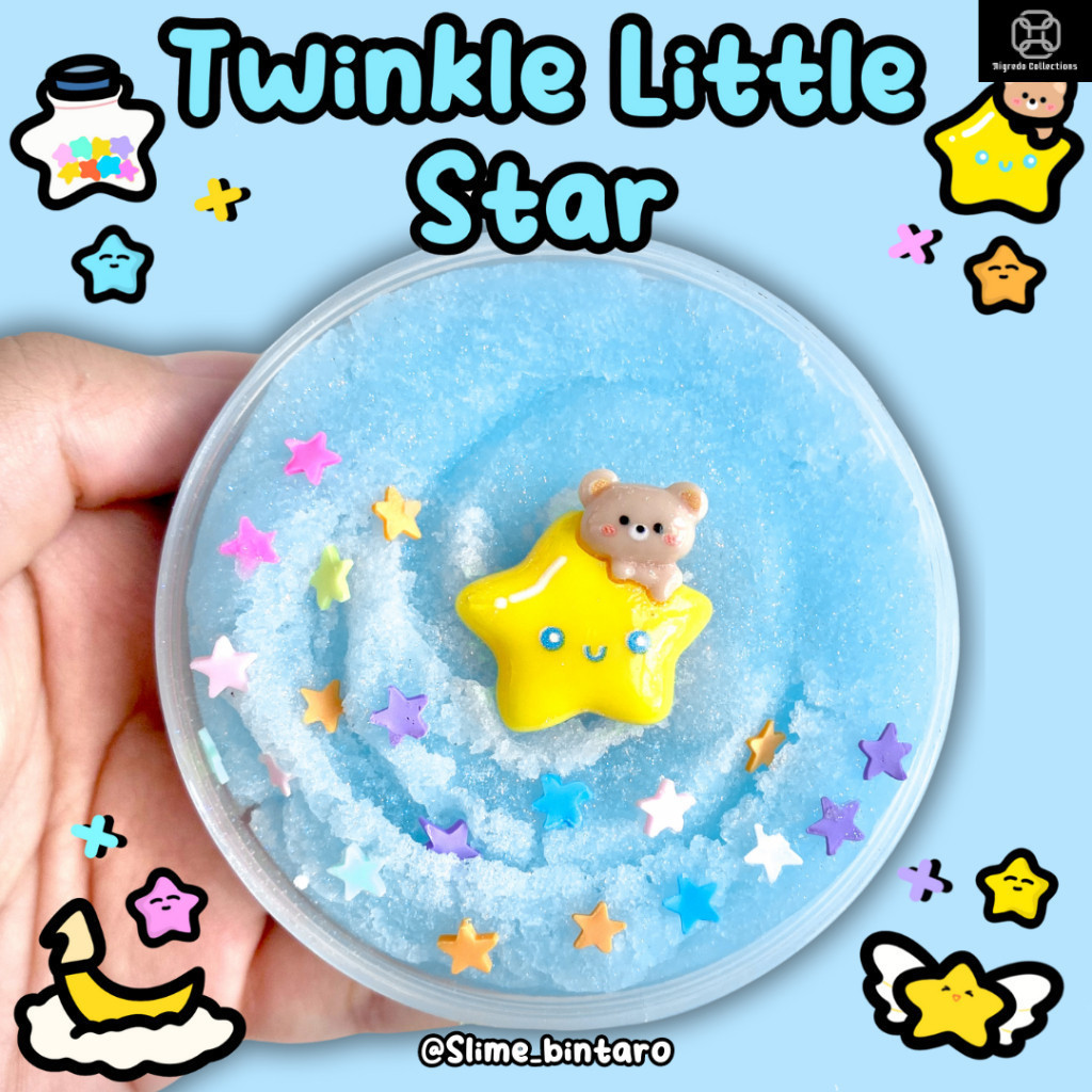Jual CLOUD SLIME TWINKLE LITTLE STAR BY SLIME BINTARO || PREMIUM SLIME ...