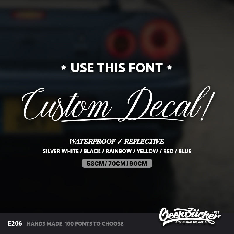 Jual CUSTOM STIKER KACA MOBIL DAN MOTOR LOGO Custom Car Stickers ...