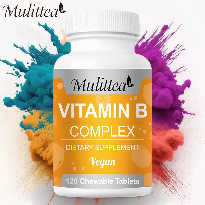 Jual Mulittea Vitamin B Complex Chewable Tablets Relieves stress ...