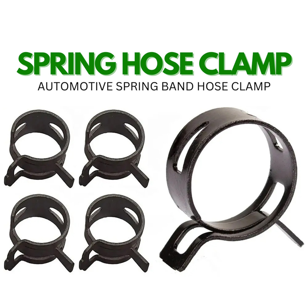 Jual 10pcs hose clamp hitam Manganese steel klem klip selang Penjepit ...