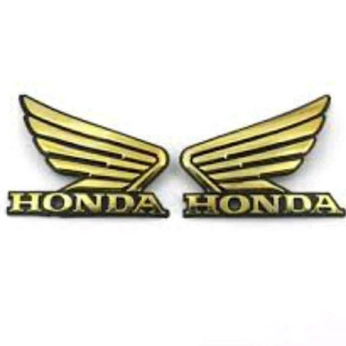 Jual Logo motor timbul emblem 3d vario honda (2pcs) - sayap gold ...