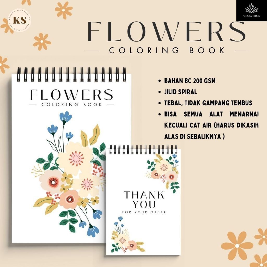 Jual Flowers Coloring Book Cozy Book Adult Buku Mewarnai Remaja Dewasa ...