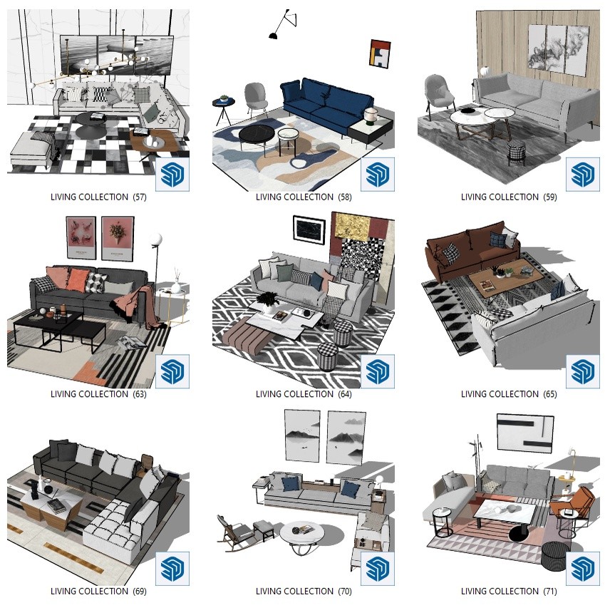 Jual Premium 3D sketchup collection (8000 item) All Format by ...
