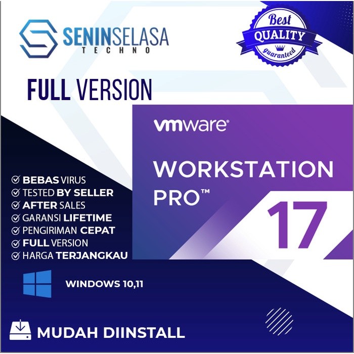 Jual Software Virtualisasi Profesional: VMware Workstation Pro 17 [WIN ...