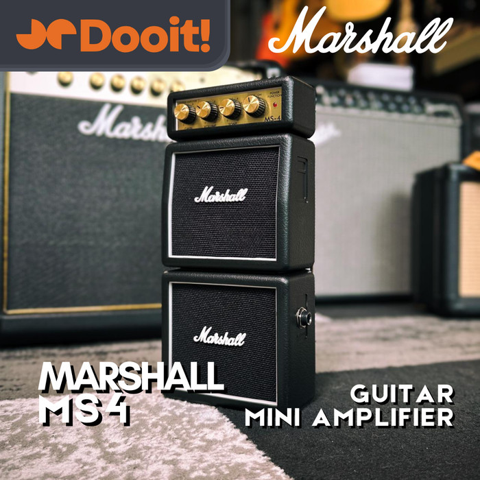 Jual Marshall guitar mini amplifier / ampli gitar mini MS 4 | Shopee ...