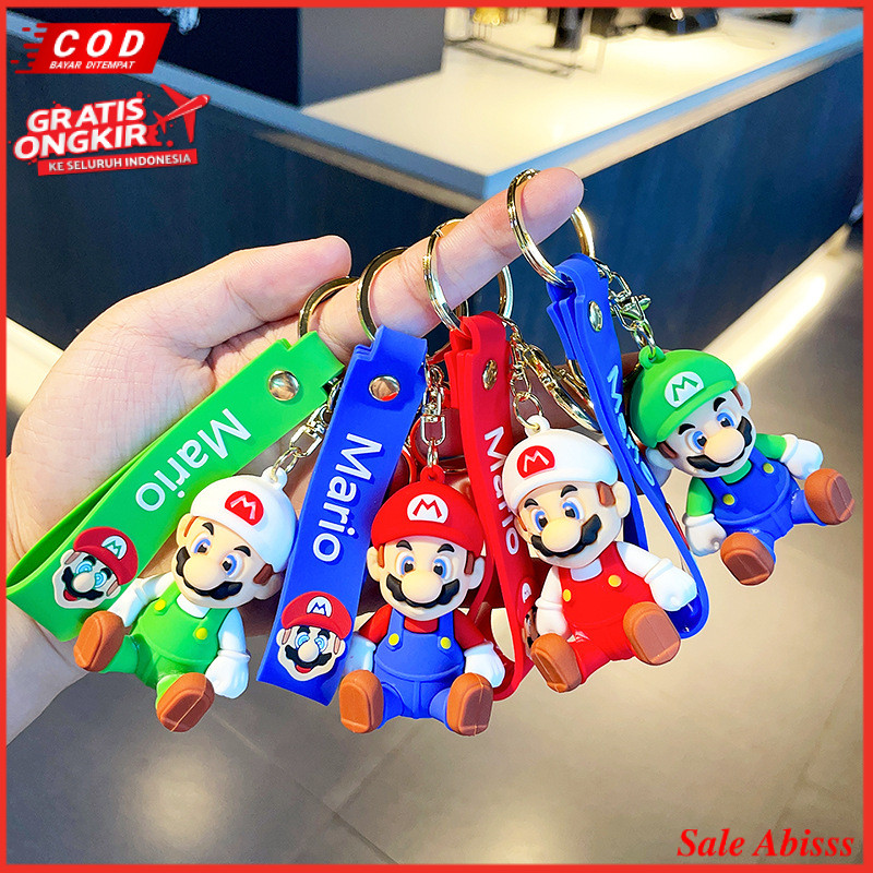 Jual GANTUNGAN KUNCI MARIO BROS / KEYCHAIN MARIO / LUIGI / MARIO ...