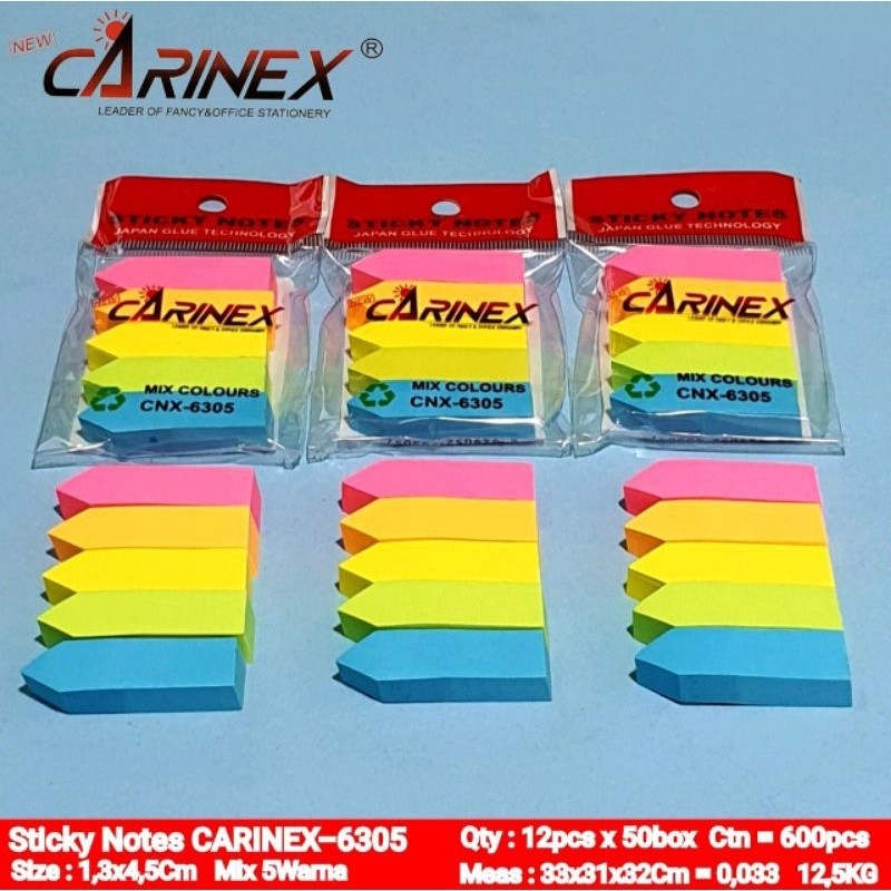 Jual Sticky Notes Mix Colours Carinex CNX-6305 | Shopee Indonesia