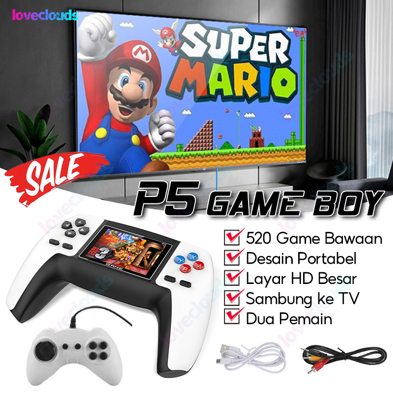 Jual Game Boy TERBARU P5 Mini Retro 520 in 1 Console Permainan Anak Portable Bisa 1P/2P Sambung ...