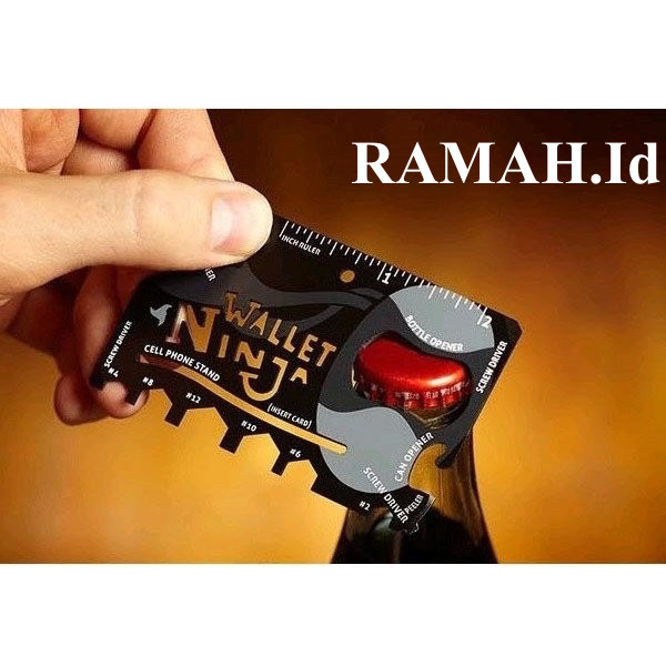 Jual Wallet Ninja 18in1 Multi Purpose Credit Card Sized Pocket Tool ...