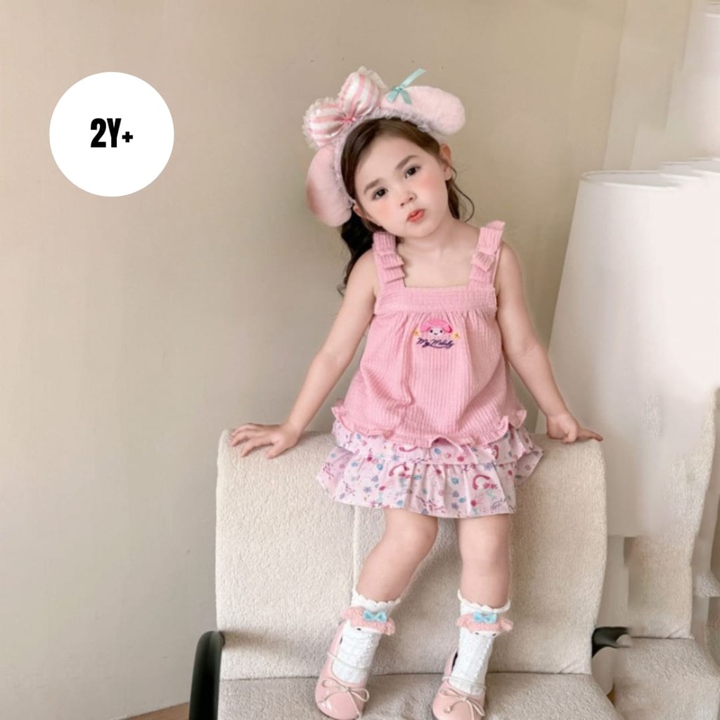 Jual ( SET1228 ) Setelan set atasan tank top tanpa lengan short celana ...