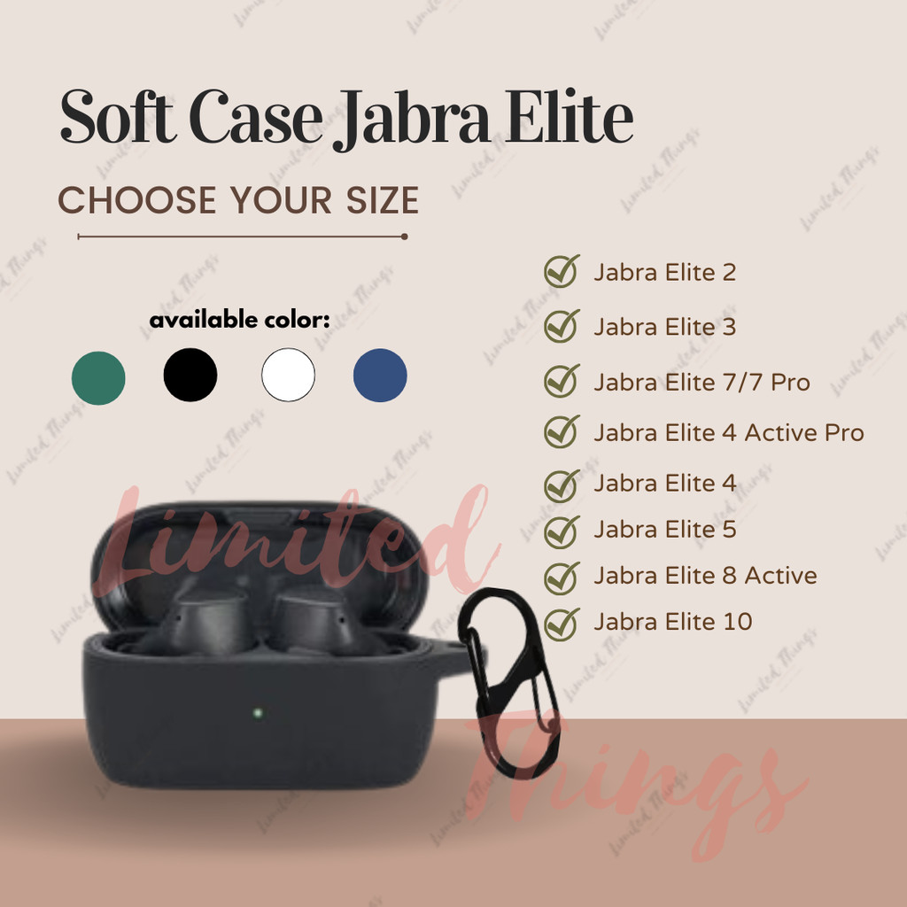 Jual PREMIUM SOFT CASE Jabra Elite 2 3 4 7 Pro 4 Active 5 8 Active 10 ...