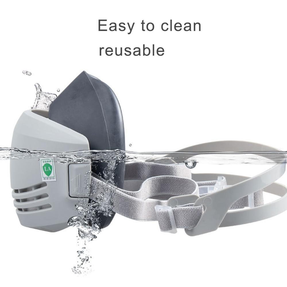 Jual Reusable Washable Dust-proof Respirator Half Face Anti Haze Fog ...
