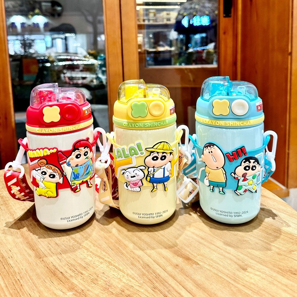 Jual Botol Minum Sinchan Stainless SUS 316 520ML Sedot Teguk Berwarna | Shopee Indonesia