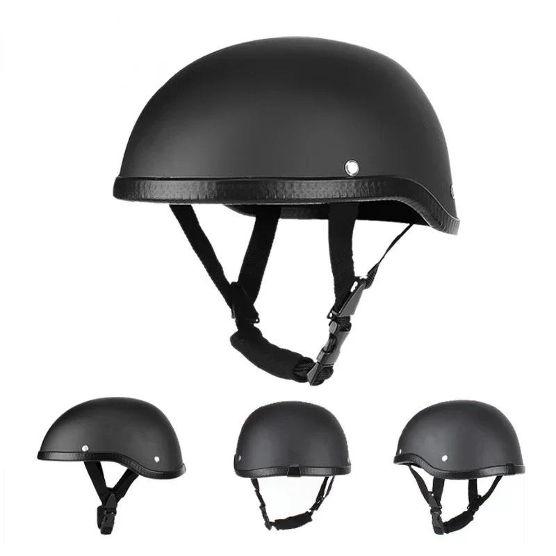Jual Skull Cap Motorcycle Helmet Vintage Half Face Helmet Retro German ...