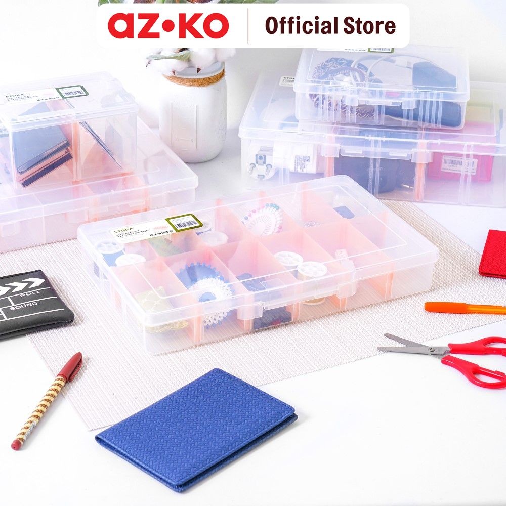 Jual AZKO Stora 31x20x5 Cm Kotak Penyimpanan Dengan Tutup 12 ...