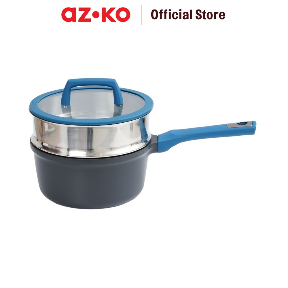 Jual AZKO Culinart 18 cm Superb Panci Saucepan & Steamer - Biru Panci ...