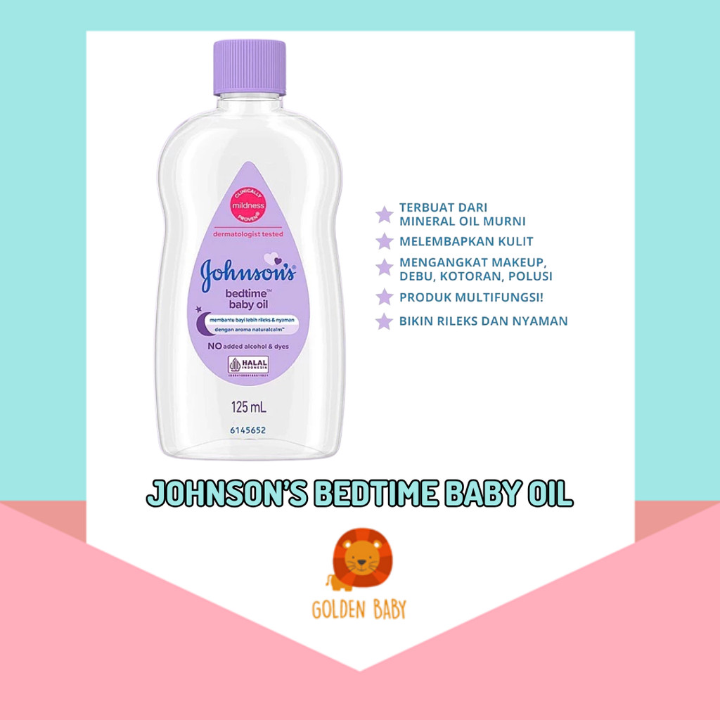 Jual Johnson's BEDTIME BABY OIL Ungu | Minyak Bayi Multifungsi | Shopee ...