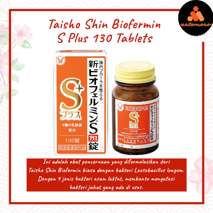 Jual Taisho Shin Biofermin S Plus 130 Tablets (Untuk Pencernaan ...