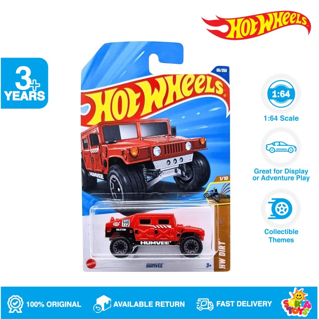 Jual Hot Wheels Humvee Red - Lot C 2025 | Shopee Indonesia
