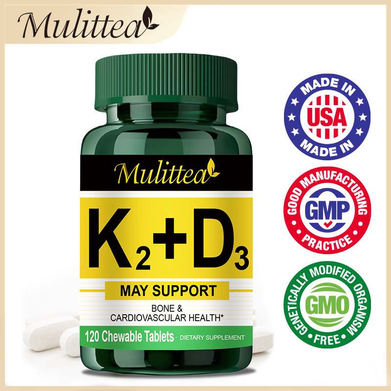 Jual Mulittea D3 K2 Chewable Tablets 5000 IU (125mcg) D3 + 100mcg K2 ...