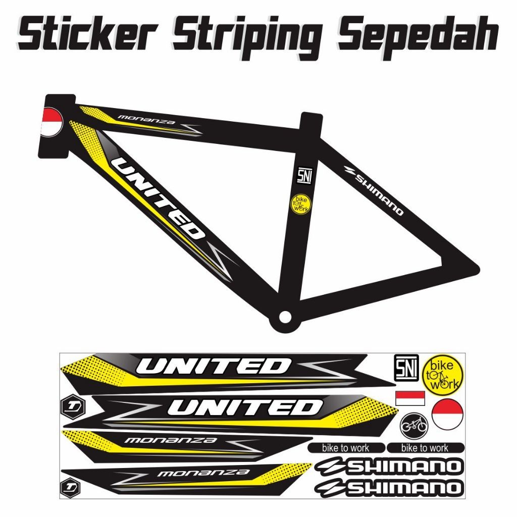 Jual STIKER UNITED / STRIPING SEPEDAH VARIASI STRIPING KEREN | Shopee ...