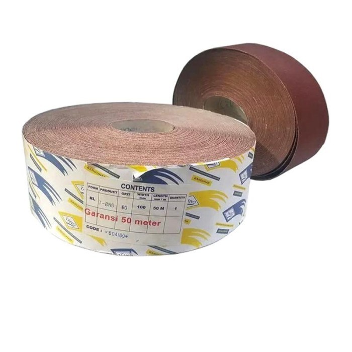 Jual Taiyo Amplas Roll Meteran Halus Grit 400 / Amplas Kain / Amplas ...