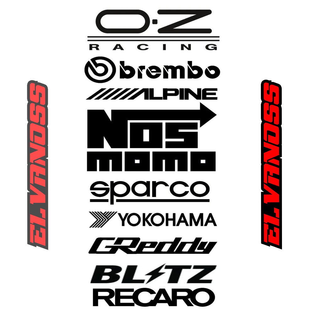 Jual COD 1 set Stiker Racing Door Ukuran UKURAN 10cm X 20cm -Reflektif ...