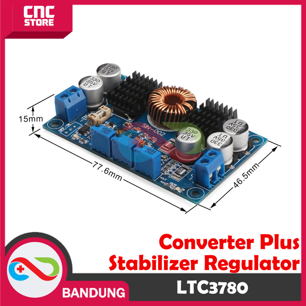 Jual LTC3780 AUTO DC BUCK-BOOST CONVERTER + STABILIZED REGULATOR 10A ...