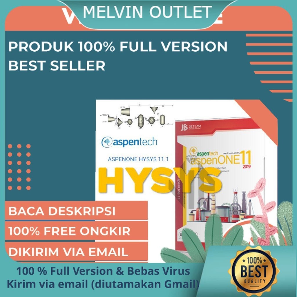 Jual ASPEN ONE HYSYS 11 Windows Full Version Lifetime Software Simulator Matematis Industri ...