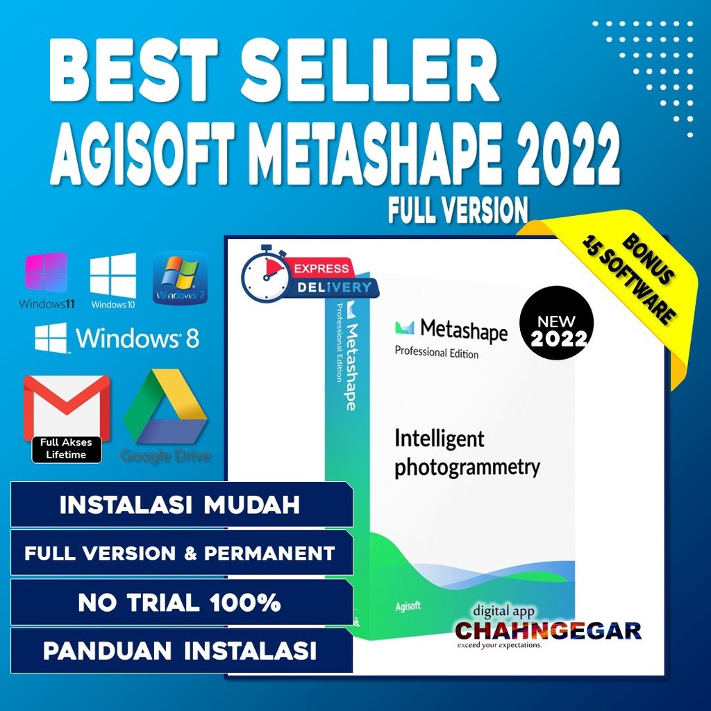 Jual Agisoft Metashape Pro 2024 Full Version Lisensi lifetime Software ...