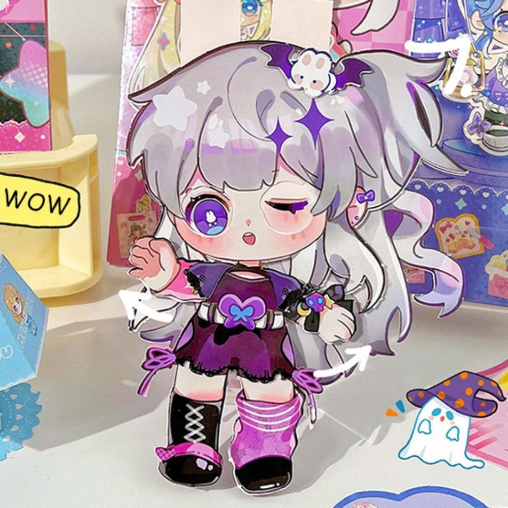 Jual Kawaii Anime Activity Books DIY Paper Puppet Toy Montessori ...