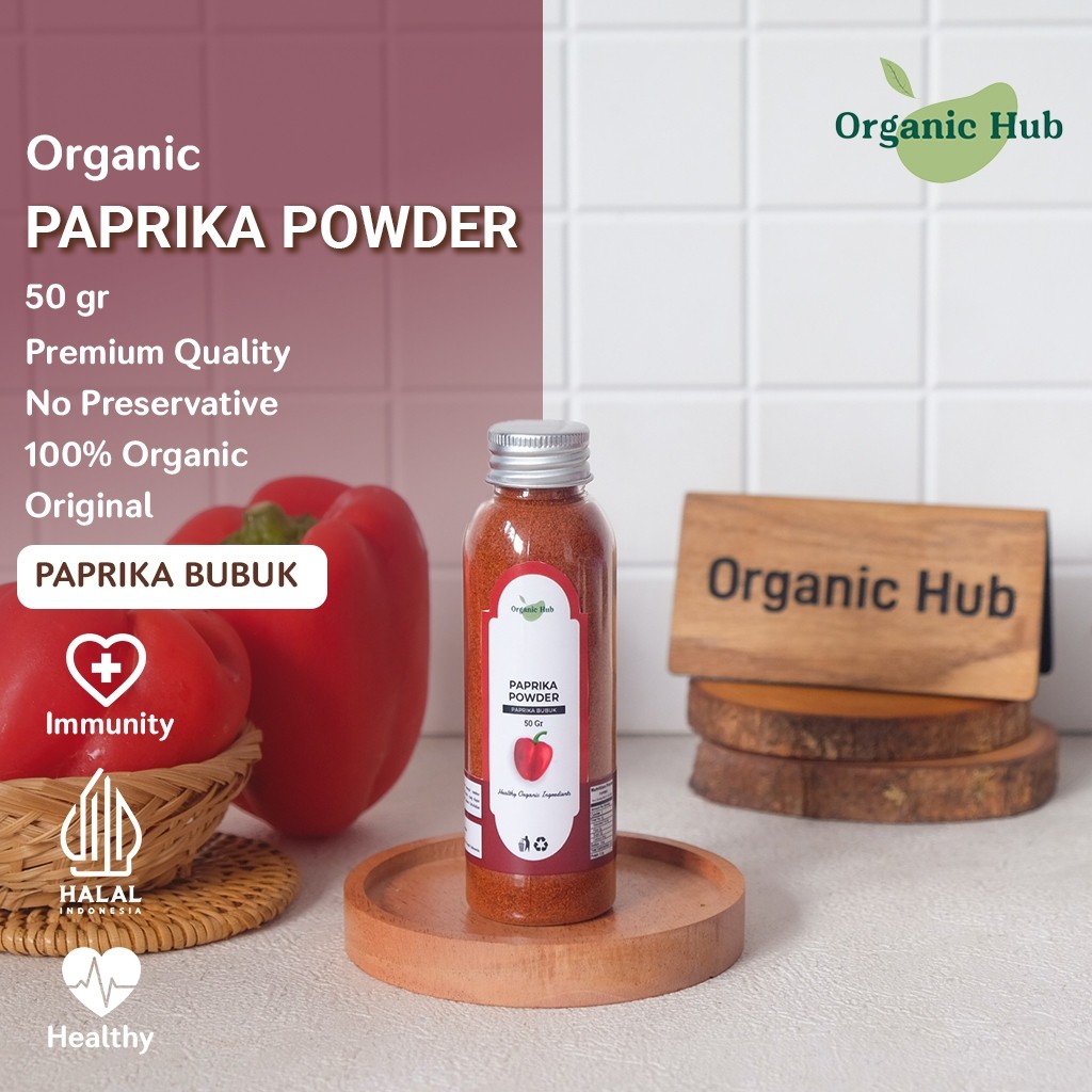 Jual Organic Hub Papprika Powder 100% Asli Khas Rempah Nusantara Bumbu ...