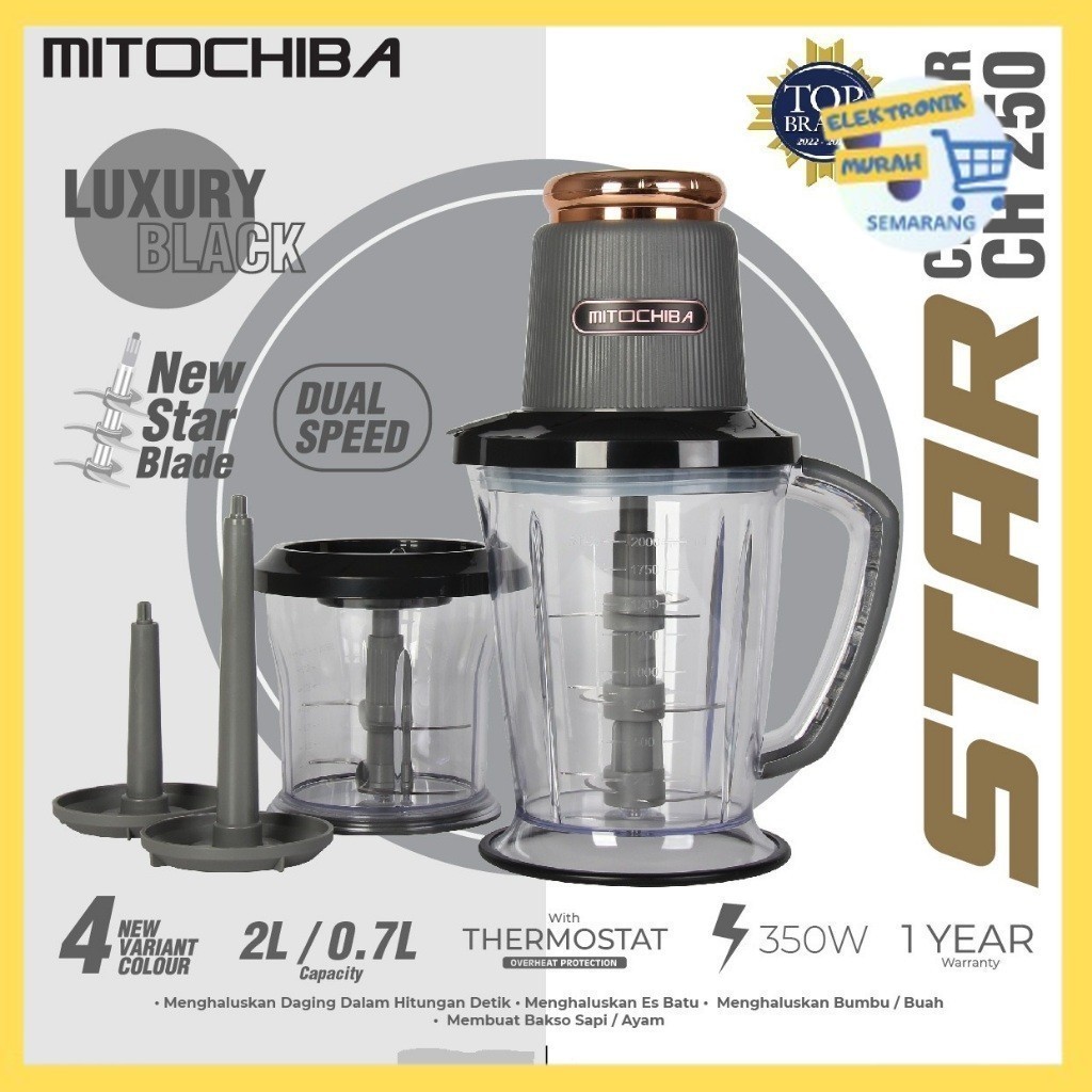 Jual Mitochiba Blender chooper CH-250 Penggiling Daging , bumbu / food ...
