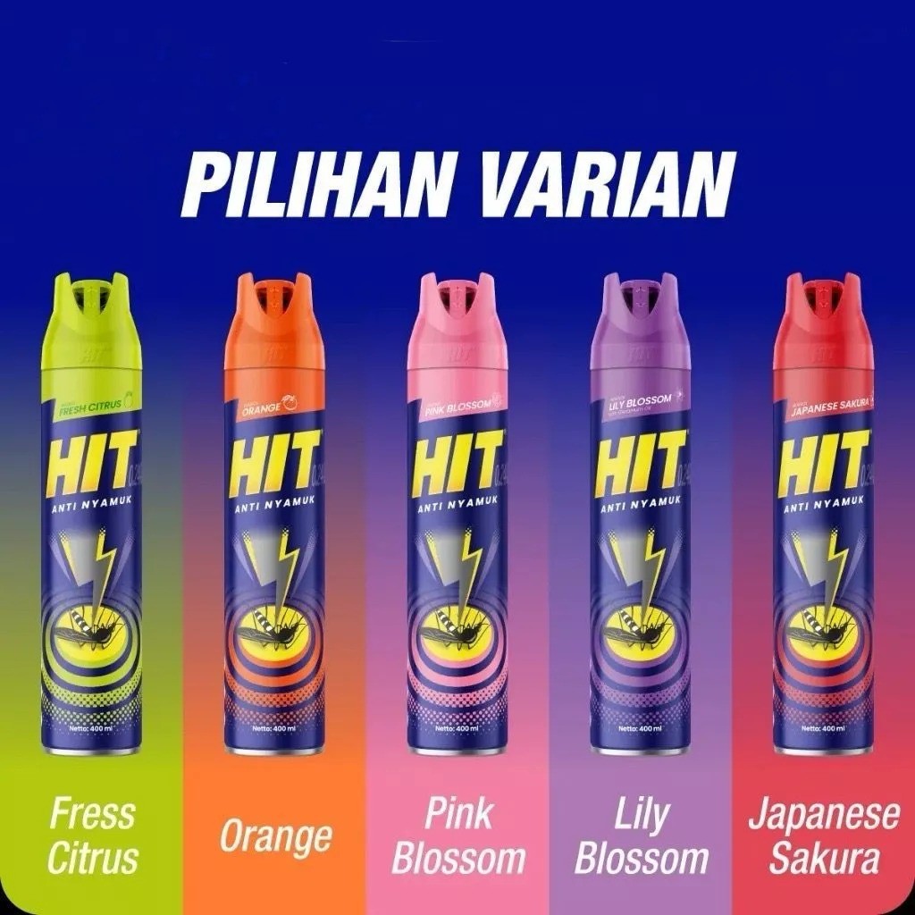 Jual Hit Aerosol Anti Nyamuk 180 ml 400ml 600ml hit HIT obat nyamuk ...