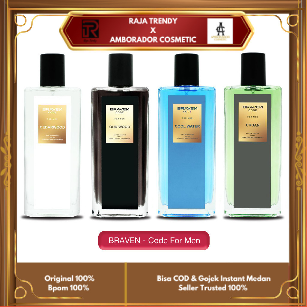Jual BRAVEN - CODE EAU DE PARFUM ( 100 ml ) - Perfume Wangi Tahan Lama ...