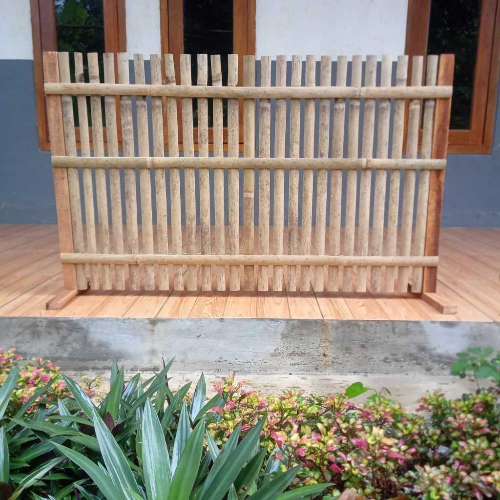 Jual Pagar Bambu Dekorasi Teras Rumah Taman P 100xT 60 Cm | Shopee ...