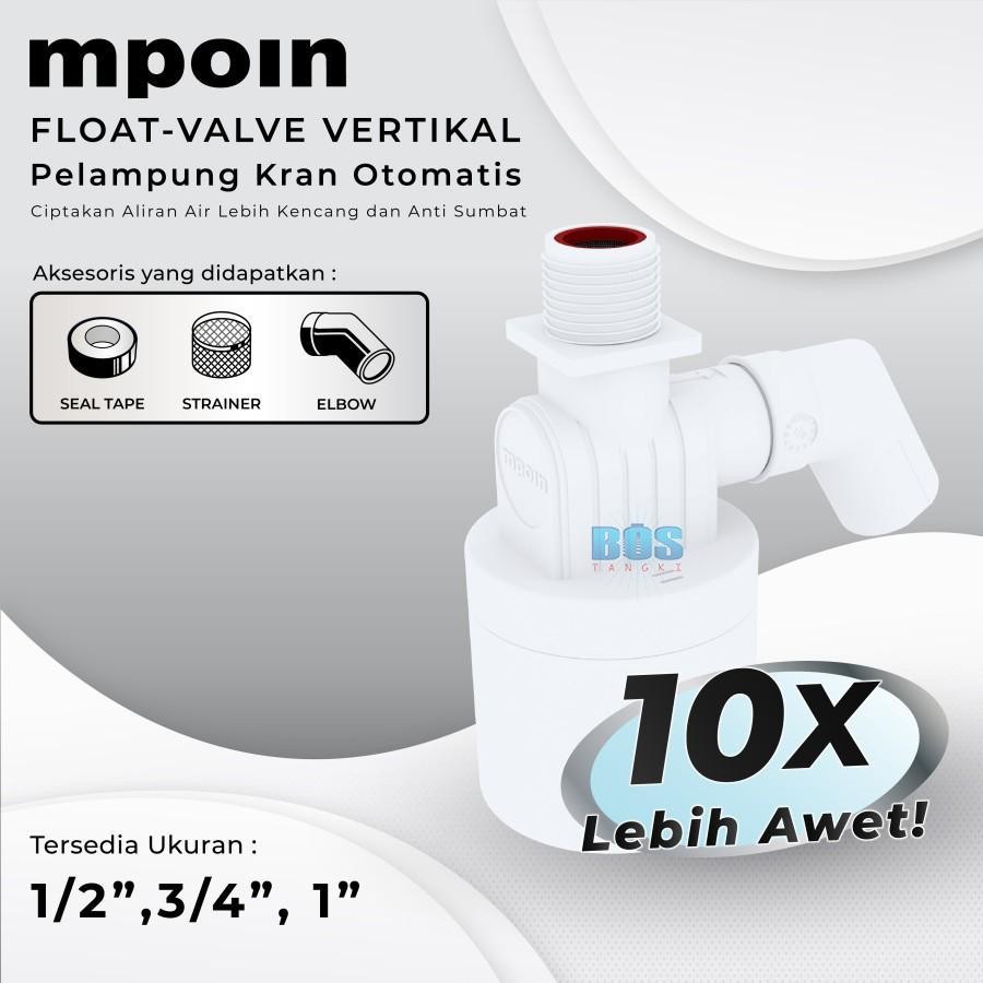 Jual MPOIN Stop KRAN ONTOMATIS VERTIKAL 1/2" 3/4" 1" inch inchi dim ...